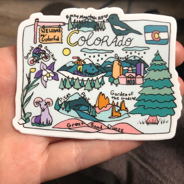 Colorado Sticker, Denver Sticker, Boulder Sticker, Laptop Sticker ...