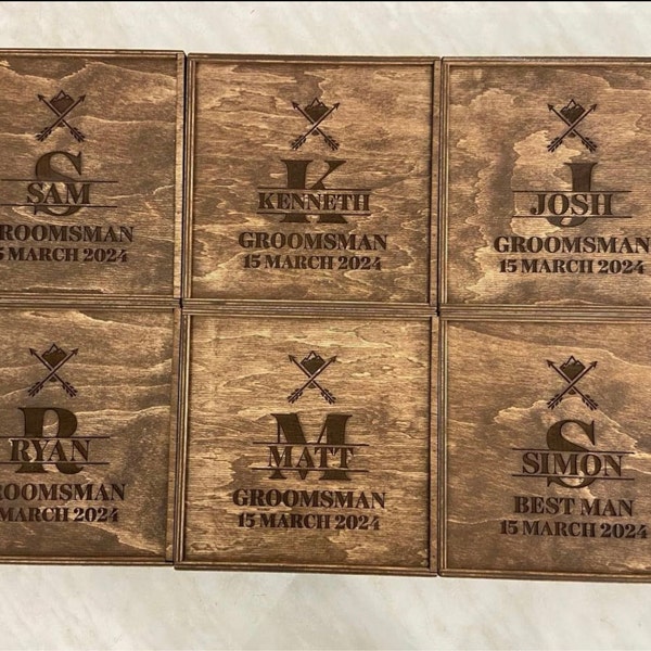 Groomsmen Proposal Box - Will You Be My Groomsman, Best Man Proposal ...