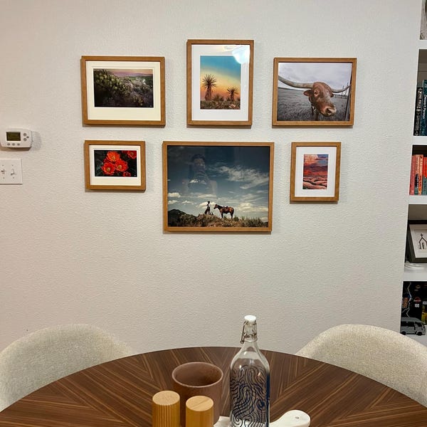 Handmade 'gallery' Style Custom Picture Frame Available in Walnut ...