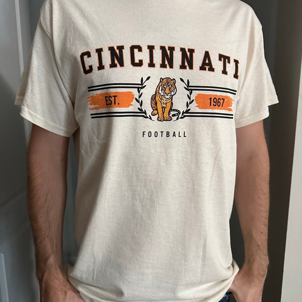 Cincinnati Football Shirt Bengals Shirt Gift for Dad Gift for Him Gift ...
