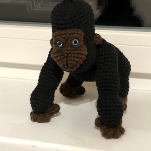 Crochet Gorilla, Monkey Crochet Pattern, Baby Gorilla Pattern, Plush ...