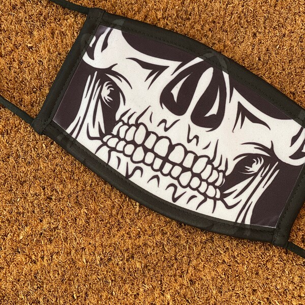 Skull Face Mask Svg | Skull Mask | Skeleton Mask | Funny Face Mask ...