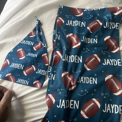 Football Swaddle Set, Football Baby Blanket, Personalized Sports Baby ...