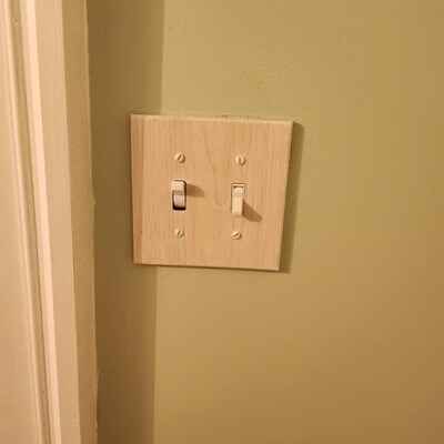 Wenge Wood Switch Plate Covers Modern Wood Light Switch Cover - Etsy