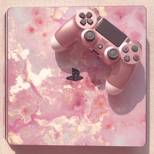 Ps4 Skin Pink Ps4skin Rose Gold Ps4 Skin Marble Ps4 Skin Gold ...