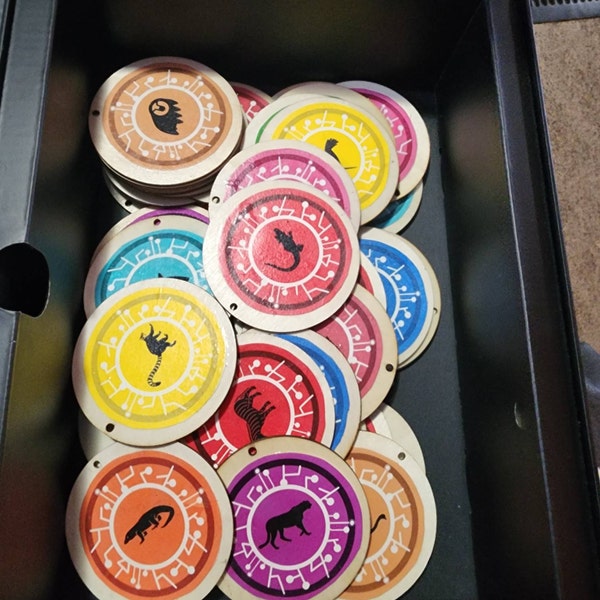 Set of 48 "creature Power" Discs (inspired), 2.5" PRINTABLE PDF Digital ...