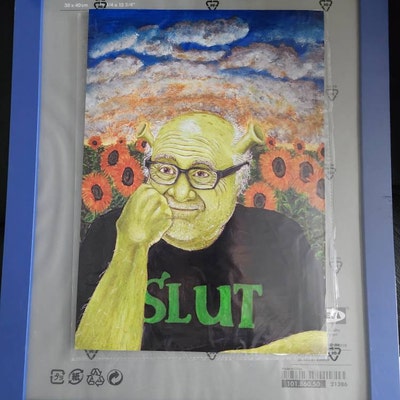 Shrekna Stranger Things X Shrek Vecna Meme Print Painting Wall Art ...