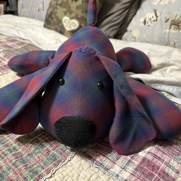 Memory Dog From Clothing Keepsake Dog Made From Clothing Memorial ...