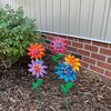 Metal Spring Flower Garden Stakes,set of Five Metal Garden Stakes, Yard ...