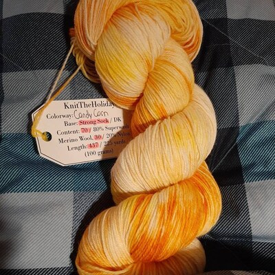 Candy Corn Hand Dyed Variegated Yarn Superwash Merino - Etsy
