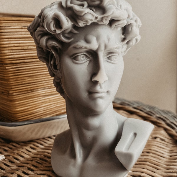 Large Size Plaster Statue Candle Moulds Men David Mold Silicone Mold ...