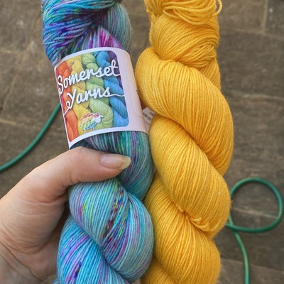Lightning Rainbow Hand Dyed Yarn - Etsy UK