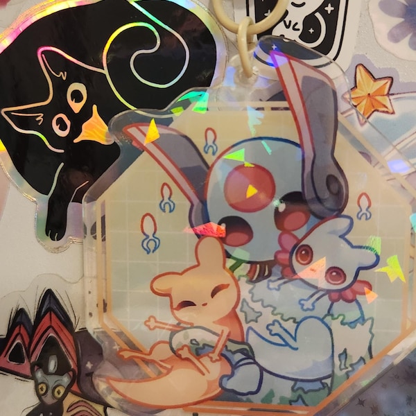 READ LAST IMAGE Rain World Iterator Holographic Acrylic Charms - Etsy