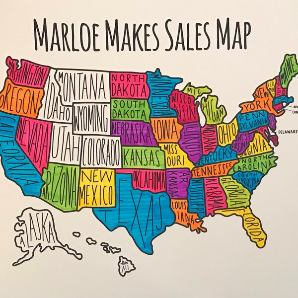 Sales Map Digital Download - Etsy