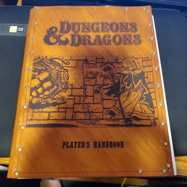 Leather Cover for Dungeons and Dragons Players Guide. - Etsy