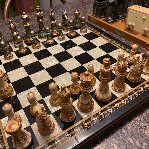 Ornate Staunton Chess Set, Customisable Colours (pieces Only) - Etsy