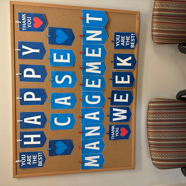 Case Management Week Printable Banner, Happy Case Manager Week Banner ...