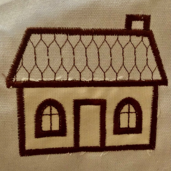 4 Different Houses - Machine Embroidery Applique Designs for Hoop 4x4 ...