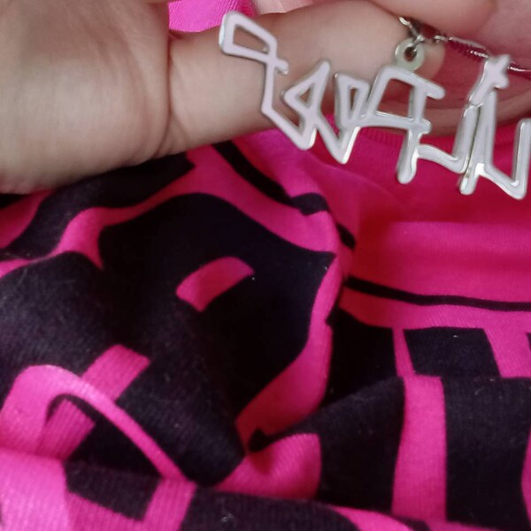 Lil Peep Necklace! Stainless Steel & Pink Enamel Pendant + Choice of ...