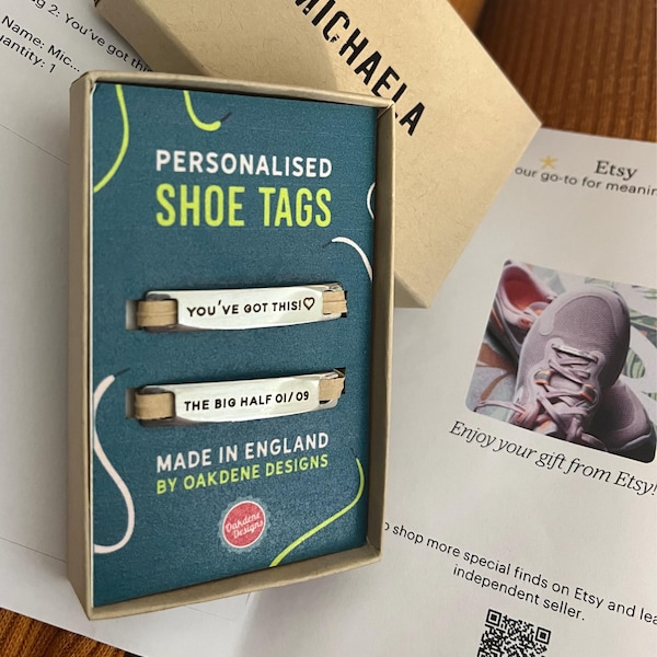 Personalised Metal Shoe Tags - Etsy