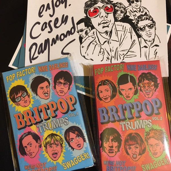 BRITPOP TRUMPS Card Game Vol.1 (30 Britpop Bands Inc. Blur, Oasis ...