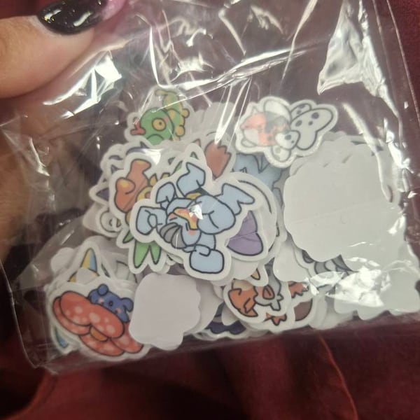 001-151 Mini Poke Stickers | All Gen 1 Kanto Mons | Die-cut Waterproof ...