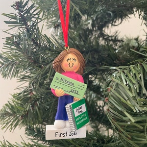 Lost a Tooth Girl With Brown Hair - Christmas Ornaments - Dentist ...