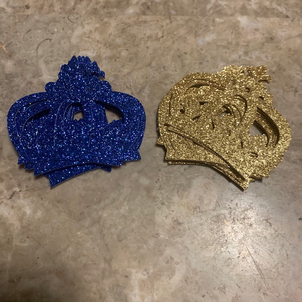 Royal Prince Glitter Crown Diecuts-prince Crown DIY Diecuts-dyi Crown ...