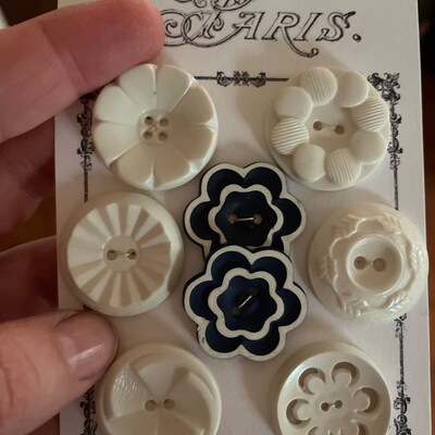 Vintage French Buttons Set of 3 Dusky Pink Casein Pierced 7 - Etsy