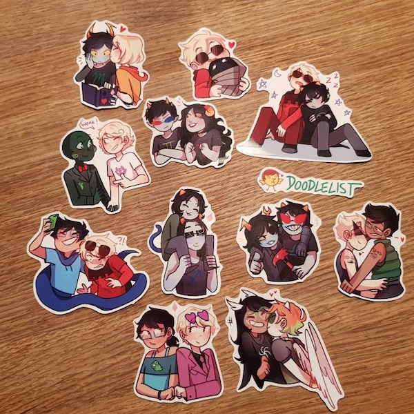 Homestuck Ships Sticker Set (pack of 9 Stickers) - Etsy