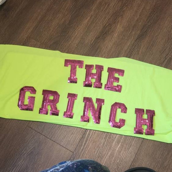 NEW COLOR 3in Sequin Iron-on Letters - Etsy