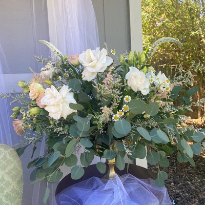 Gold Compote Bowl, Gold Compote Vase, Pedestal Vase, Wedding ...