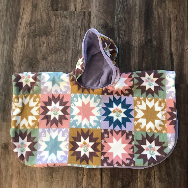 Rectangular Poncho PDF PATTERN + Video Tutorial Diy-carseat Poncho ...
