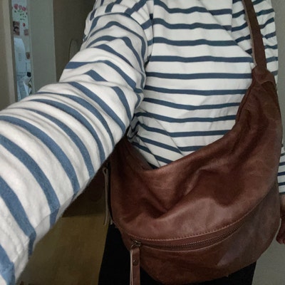 Black Leather Bag Soft Leather Bag Slouchy Leather Bag Large Women ...