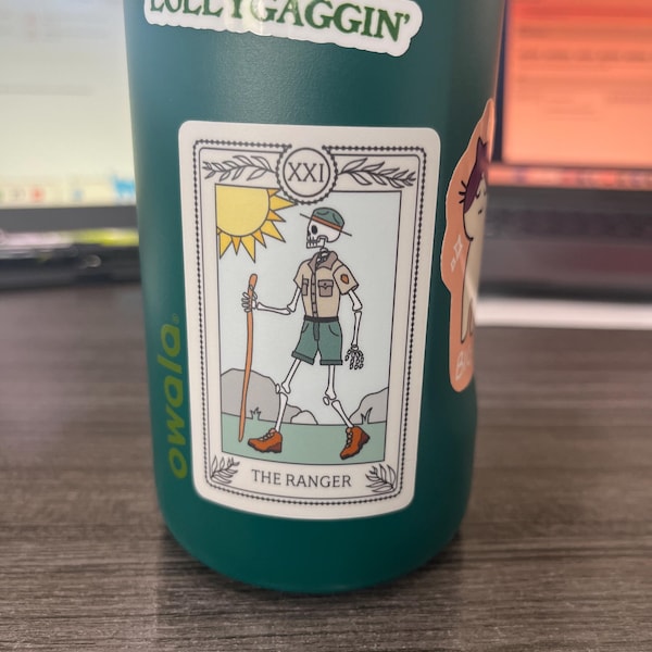 The Ranger Tarot Card Sticker, Hiking Sticker, Gift for Hiker, Park ...