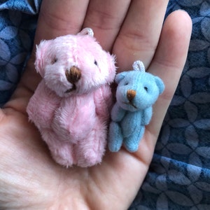 Very Tiny Soft Fuzzy Stuffed Teddy Bear for 6yrs or Older | Etsy