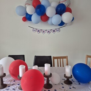 Dodger Baseball Centerpieces, Baseball Centerpieces, Baseball Birthday ...