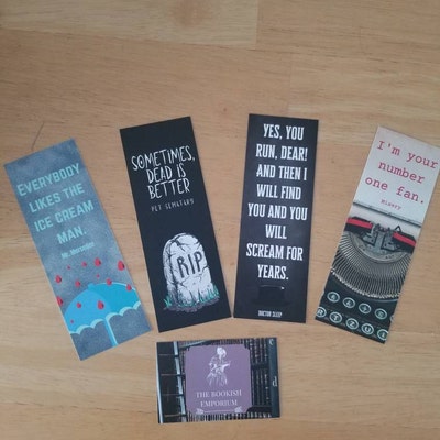 Stephen King Bookmark Set of 4 for the Price of 3 Horror Reading Gift ...