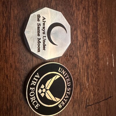 CUSTOM Double-sided, Heavy 20 Gram Laser Engraved Challenge Coins/ball ...