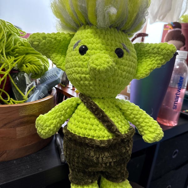 Woodland Trolls Crochet Pattern – Amigurumi PDF, Fantasy Troll Plush ...