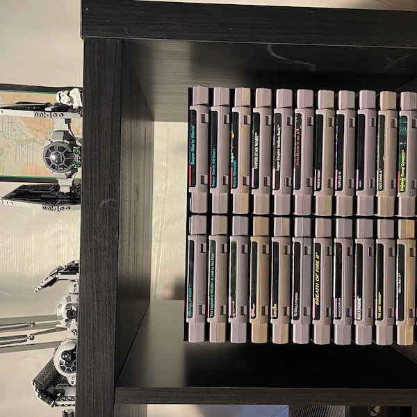 2 Rows - Rack Display for Super Nintendo Entertainment System SNES NTSC ...