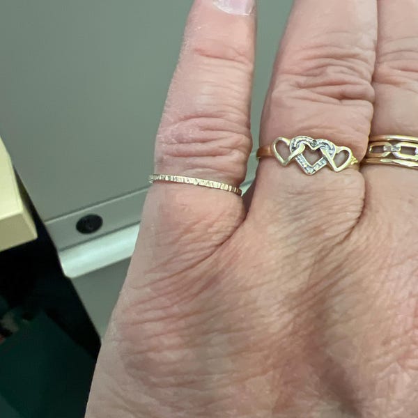 SALE 14k 10k Solid Gold Ladies Thumb Ring Gold Band Rings Gold Stacking ...