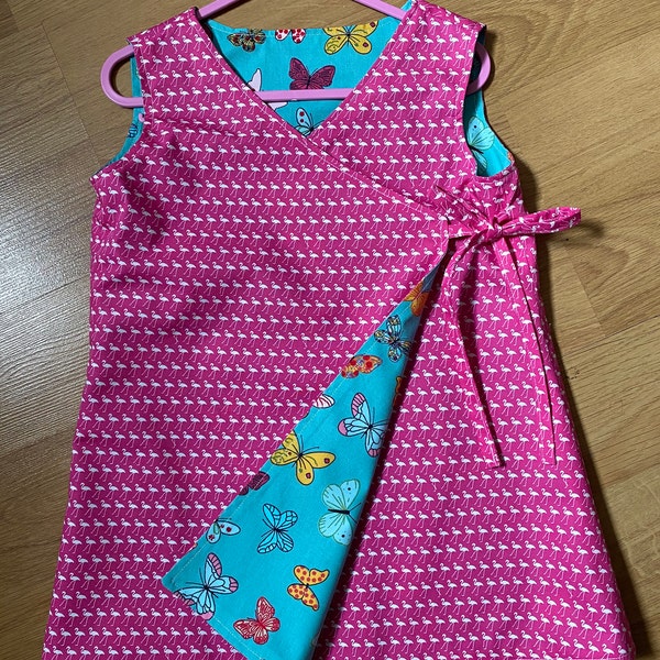 Criss-cross Reversible Wrap Dress Instant Download PDF Sewing Pattern ...