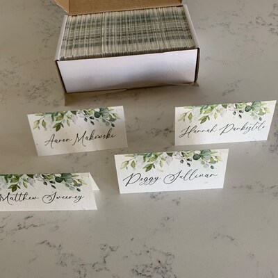 Flower Wedding Name Tag Plantable Wildflower Seed Paper Wedding Place ...