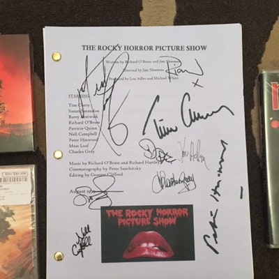 The Rocky Horror Picture Show Movie Script Autographed Signed Tim Curry ...