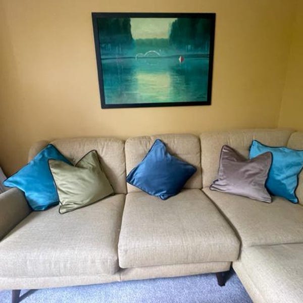 Luxurious Bespoke PIPED Velvet Cushion Covers - Piped Edge - Zipped ...