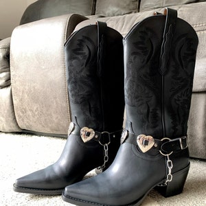 Longhorn Skull Boot Straps - Etsy