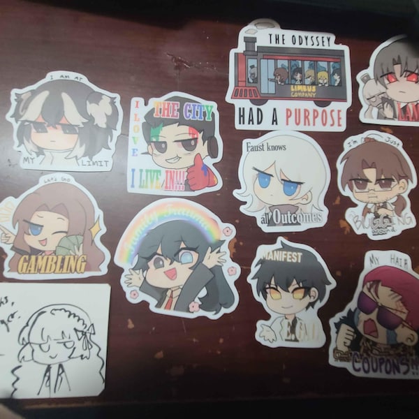 Limbus Company Vinyl Stickers: Silly Goofy Memes - Etsy