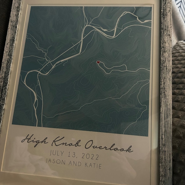 Custom Map Topography, Personalized Map, Topographic Map Art, National ...