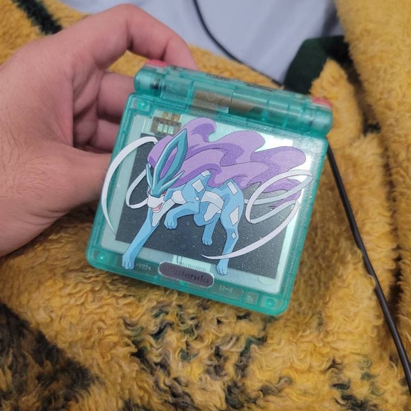 Pokemon Crystal Suicune Gameboy Advance SP Shell Housing Diy - Etsy